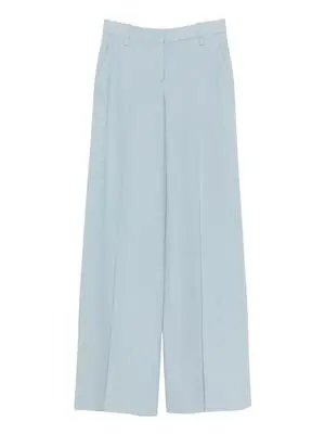 Ermanno Scervino Light Pressed-crease Palazzo Pants - Blue