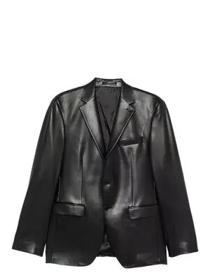 Karl Lagerfeld Notched-lapels Single-breasted Jacket - Black