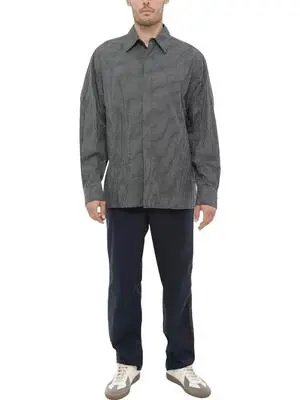 ADER ERROR Checked Long-sleeve Cotton Shirt