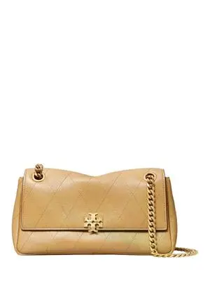 Tory Burch Charlie Quilted Shoulder Bag - Neutrals