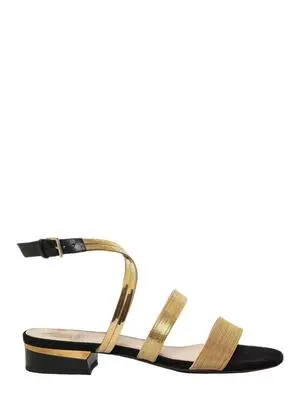 LANVIN Chain-detail Buckled Sandals - Black