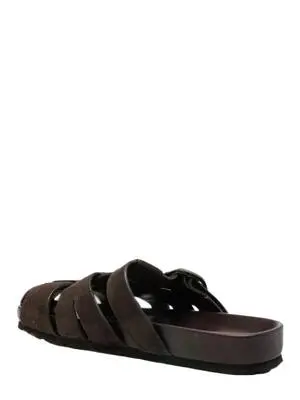 SERGIO MORETTI FIRENZE Buckle-fastening Caged Sandals - Brown