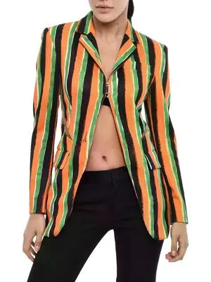 Dsquared2 Striped Cut-out Blazer - Orange
