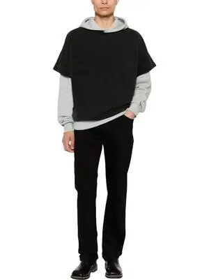 FRAME Modern Straight Mid-rise Jeans - Black