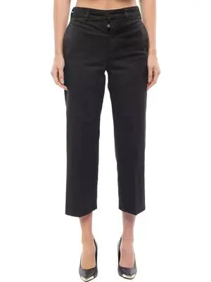 DEPARTMENT 5 Cropped-fit Chino Trousers - Black