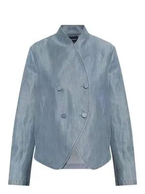 Emporio Armani Double-breasted Blazer - Blue