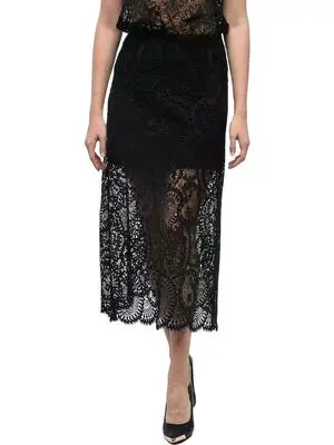 BEAUFILLE Beaufille Macramé Lace Skirt