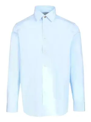 Paul Smith Artist Stripe Cuffs Shirt - Blue