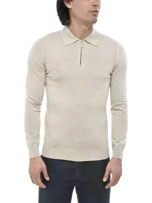 PAOLO PECORA Paolo Pecora Knitted Half-Zip Polo Sweater