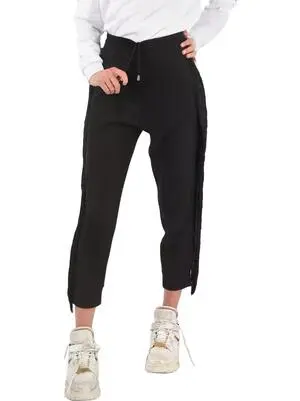 PHILIPP PLEIN Philipp Plein Cropped Track Pants With Fringe Trim