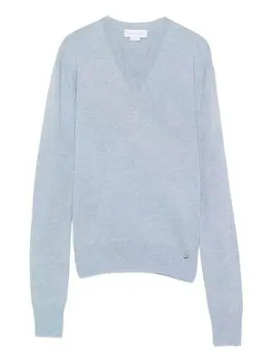 Stella McCartney V-neck Cashmere Sweater - Blue