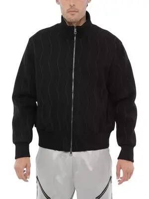 Neil Barrett Embroidered Zip-up Sweatshirt - Black