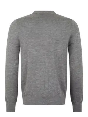 MOORER Casale Fine-knit Zip-up Cardigan - Grey