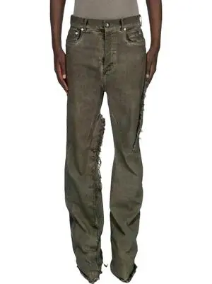Rick Owens Bolan Frayed Jeans - Brown