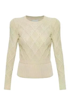 ISABEL MARANT ÉTOILE ISABEL MARANT Holly Diamond-Knit Crew Neck Sweater