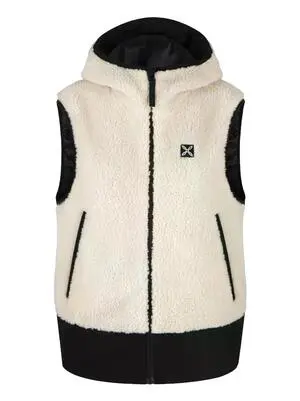 MONTURA Fleece-texture Hooded Sleeveless Jacket - Neutrals