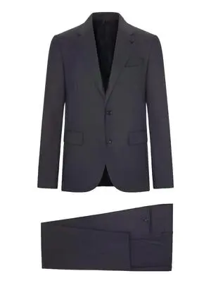 LARDINI Single-breasted Wool Suit - Grey
