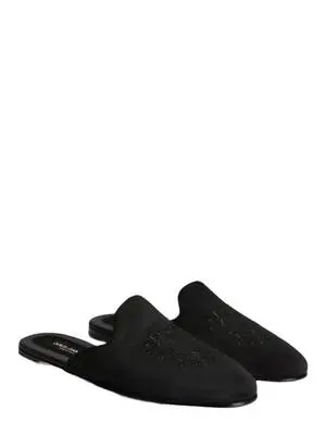 Dolce & Gabbana Calfskin Slipper - Black