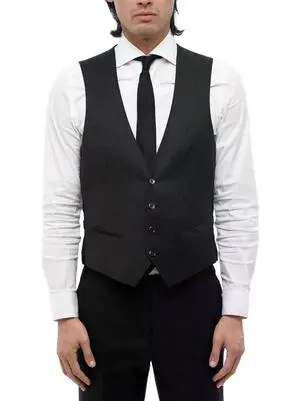 Corneliani Single-breasted Waistcoat - Grey