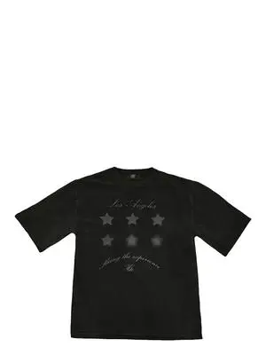 HTC LOS ANGELES L.a. Stars Star-print Oversized T-shirt - Black