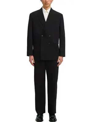 SELECTED Tailored Loose-fit Trousers - Black