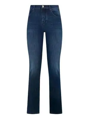 MOORER Moorer Washed Five-Pocket Skinny Jeans