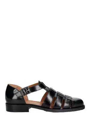 BILLI BI Buckle-fastening Caged Sandals - Black