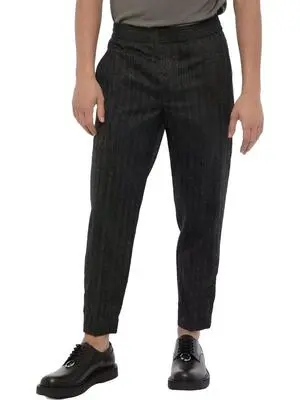 Neil Barrett Slim-fit Tapered Trousers With Zip Ankles - Grey