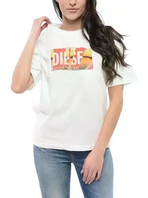 DIESEL® Logo Print T-shirt - White