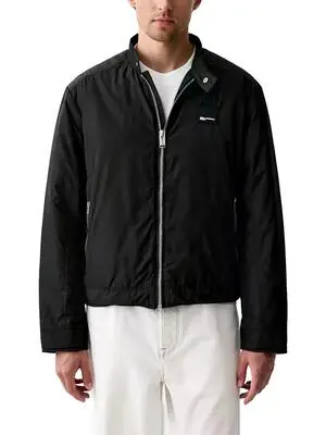 Karl Lagerfeld Logo-patch Quilted-panel Jacket - Black