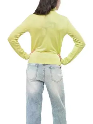 Dsquared2 Embroidered Turtleneck Sweater - Yellow