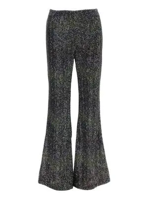 Missoni Sequin-embellished Flared Trousers - Black