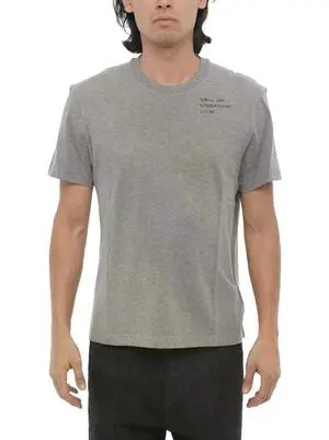 Neil Barrett Slogan-print Slim-fit T-shirt - Grey