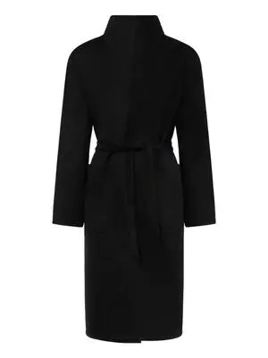 Max Mara Belted Cashmere Coat - Black