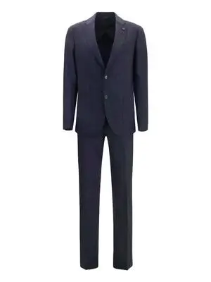 LARDINI Single-breasted Tailored Suit - Blue