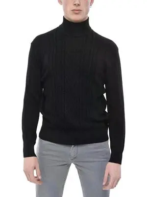 PAOLO PECORA Paolo Pecora Cable-Knit Wool Turtleneck Sweater