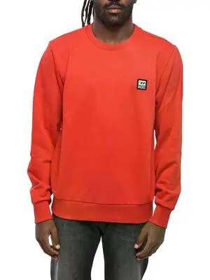 DIESEL® Logo Patch Sweatshirt - Red