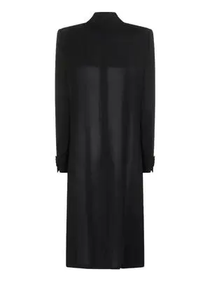 TOM FORD Double-breasted Peak-lapel Coat - Black