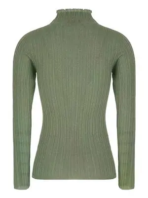 Fabiana Filippi Ribbed-knit Roll-neck Sweater - Green