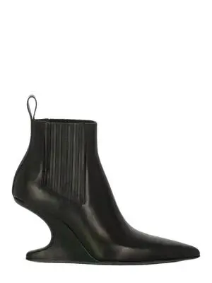 Rick Owens Cantilever Leather Heeled Chelsea Boots - Black