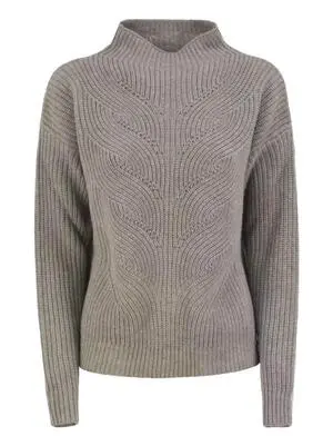 Herno Knit High-neck Sweater - Grey