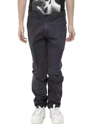 Corneliani Logo-patch Chino Trousers - Blue