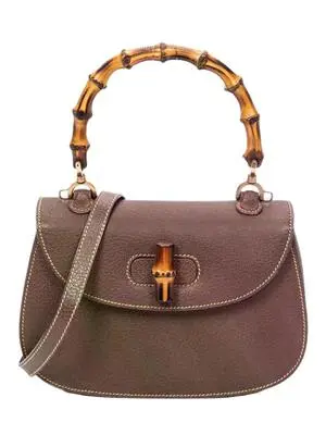 Gucci Bamboo Top Handle Tote Bag - Brown