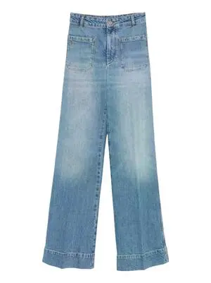 VICTORIA BECKHAM Victoria Beckham Alina Patch-Pocket Wide-Leg Jeans