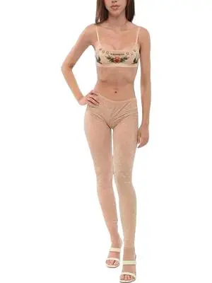 Dsquared2 Monogram Lace Tights - Neutrals