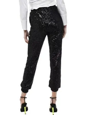 IN THE MOOD FOR LOVE In The Mood For Love Cropped Sequin Embellished Trousers