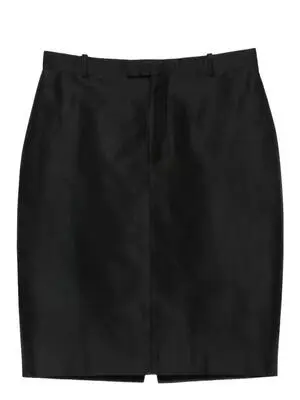 Gucci Rear Slit Straight Hem Skirt - Black