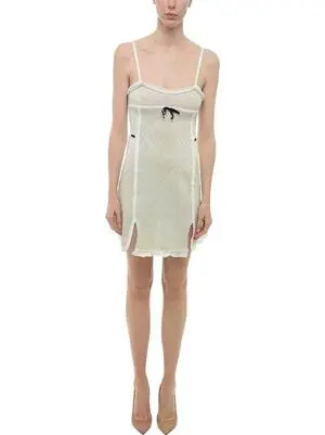 CORMIO CORMIO Mini Dress With Ruffle Hem And Cut-Out Detail