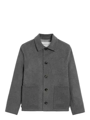 AMI Button-down Wool And Cashmere Jacket