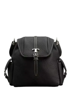 TOD'S Timeless Buckle Backpack - Black